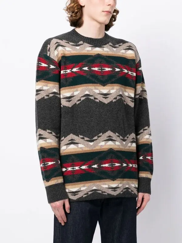 Junya Watanabe Intarsia-knit Jumper - Multicolour