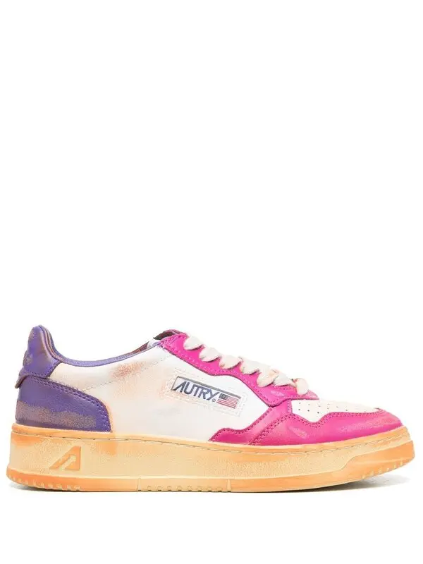 AUTRY Panelled Low-top Sneakers - White