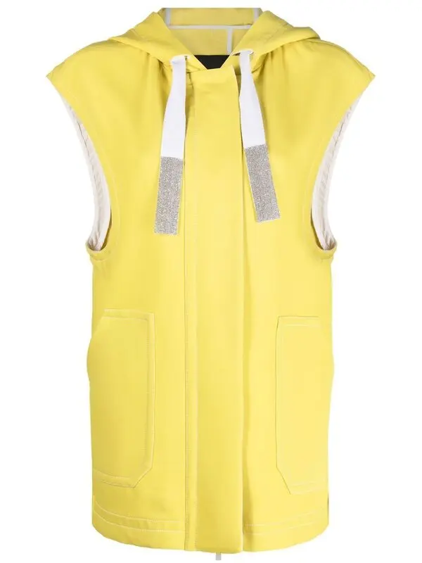 Fabiana Filippi Zip-up Hooded Vest
