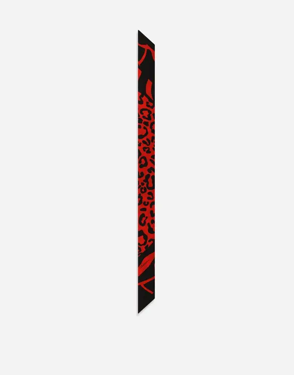 Dolce & Gabbana Leopard-print Twill Headscarf