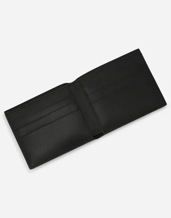 Dolce & Gabbana Calfskin Bifold Wallet With Raised Logo