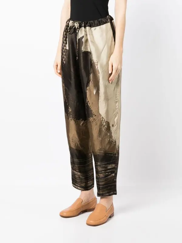 Masnada Graphic-print Trousers