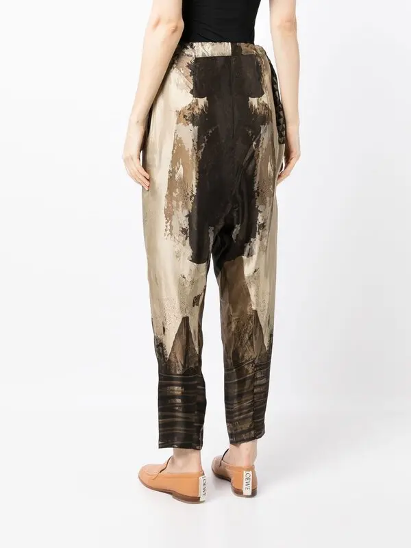 Masnada Graphic-print Trousers
