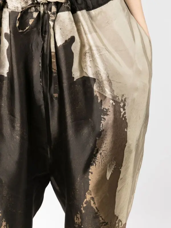 Masnada Graphic-print Trousers