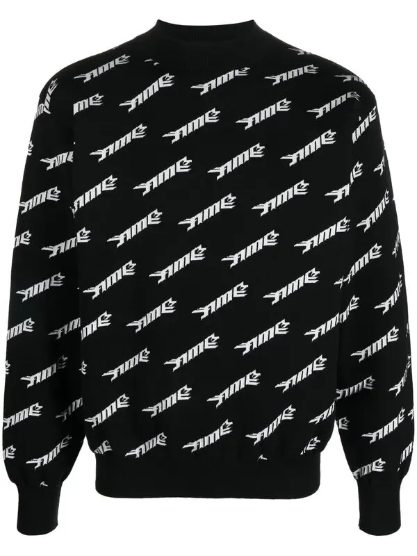 AMBUSH Logo-intarsia Crew-neck Jumper
