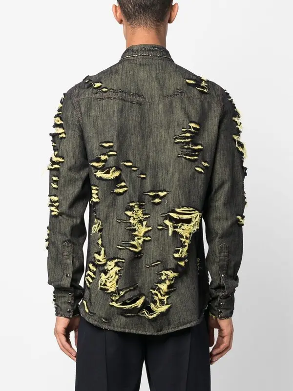 Marni Distressed Denim Shirt
