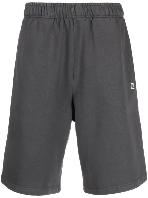AMBUSH Logo-print Elasticated Track Shorts - Grey