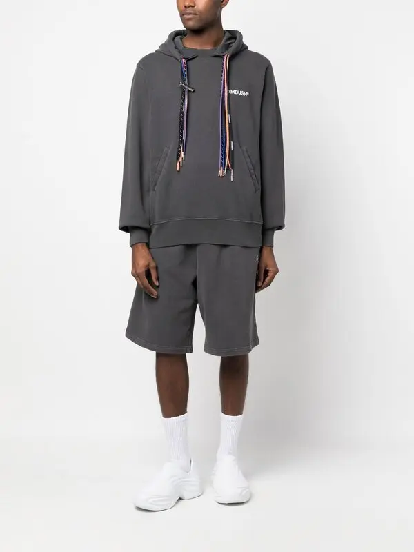 AMBUSH Logo-print Elasticated Track Shorts - Grey