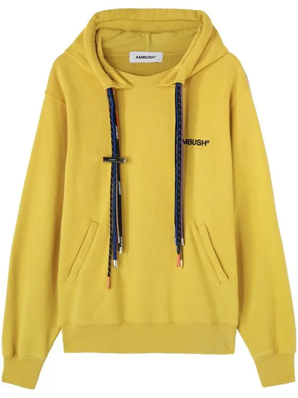 AMBUSH Multicord Drawstring Organic Cotton Hoodie - Yellow
