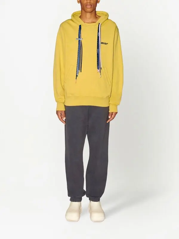 AMBUSH Multicord Drawstring Organic Cotton Hoodie - Yellow