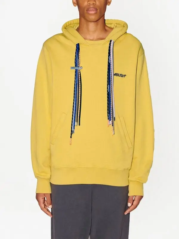AMBUSH Multicord Drawstring Organic Cotton Hoodie - Yellow