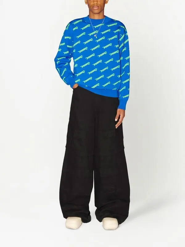 AMBUSH Logo-intarsia Crew-neck Jumper