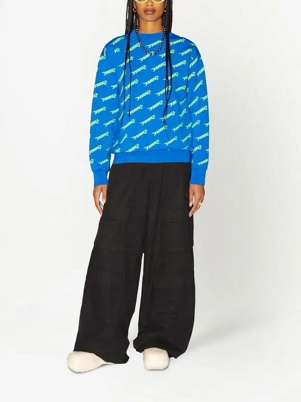 AMBUSH Logo-intarsia Crew-neck Jumper