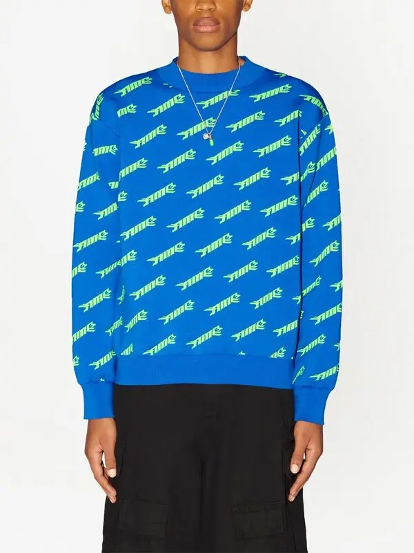 AMBUSH Logo-intarsia Crew-neck Jumper