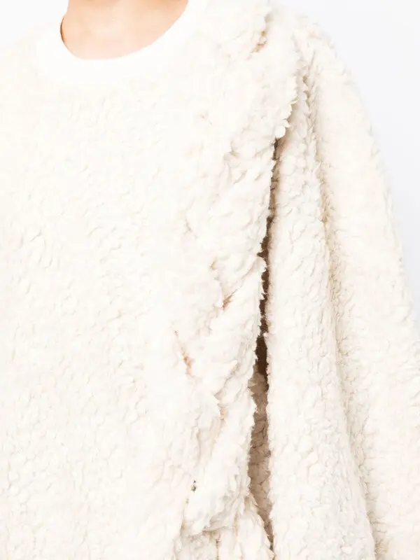 MELITTA BAUMEISTER Braid-detail Fleece Sweatshirt