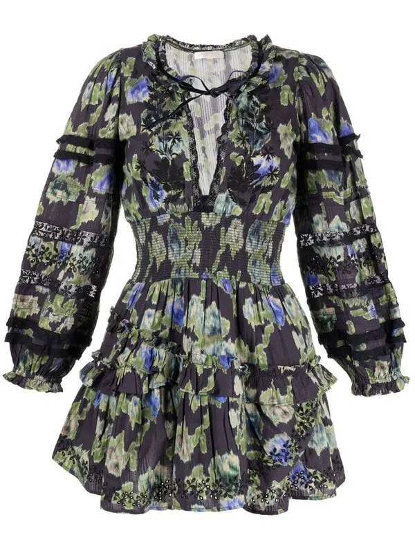 LoveShackFancy Clarkie Mini Dress