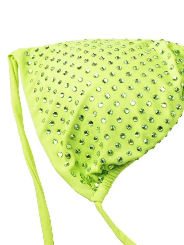 SELF-PORTRAIT Crystal Embellished Bikini Top