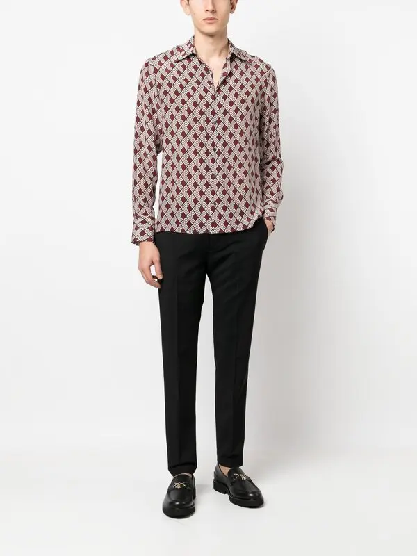 Paul Smith Tailored Tapered-leg Trousers - Black