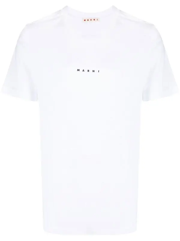 Marni Logo-print Cotton T-shirt - White