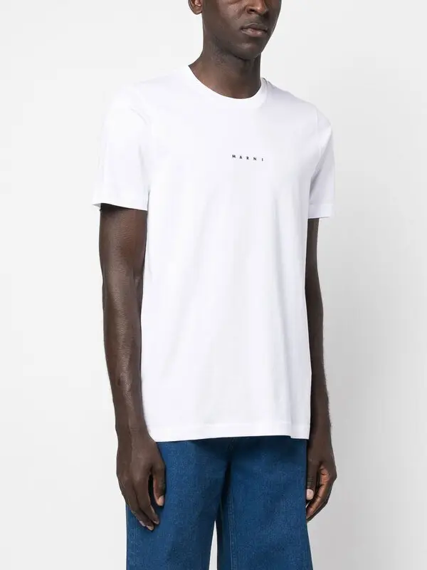 Marni Logo-print Cotton T-shirt - White
