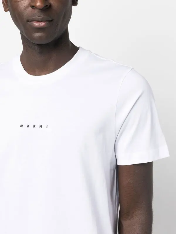 Marni Logo-print Cotton T-shirt - White