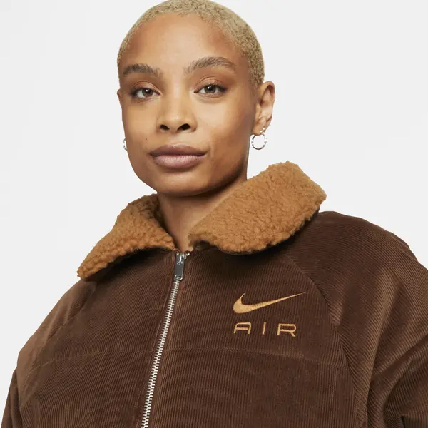 Nike Air Therma-Fit Corduroy Winter Jacket In Brown - 20% Off