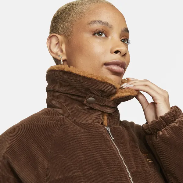 Nike Air Therma-Fit Corduroy Winter Jacket In Brown - 20% Off