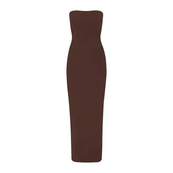 Skims Fits Everybody Tube Maxi Dress - Cocoa | Editorialist