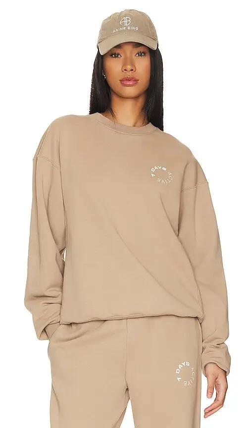 7 DAYS ACTIVE Monday Sweatshirt - Dune