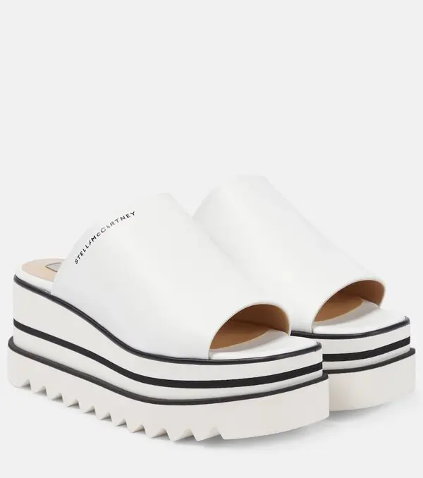 Stella McCartney Sneak-elyse Platform Mules - White