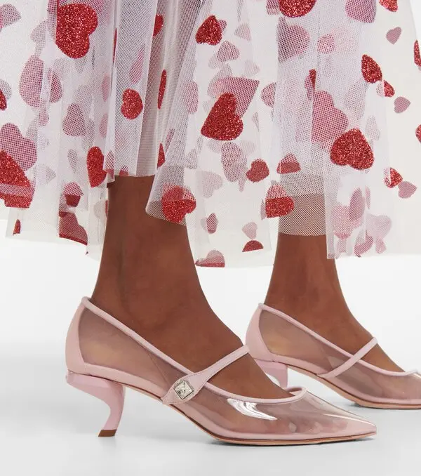 ROGER VIVIER Babies Virgule Pumps