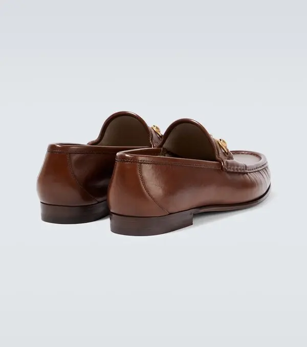 gucci brown dress shoes Gucci Vintage Brown Leather Horsebit Moccasin Loafer Shoes – Amarcord  Vintage Fashion main image 0