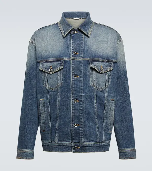 Dolce & Gabbana Cotton Denim Jacket - Blue