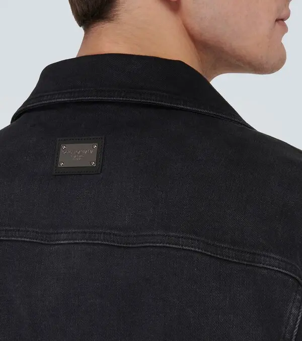 Dolce & Gabbana Zip-up Denim Jacket With Hood - Blue