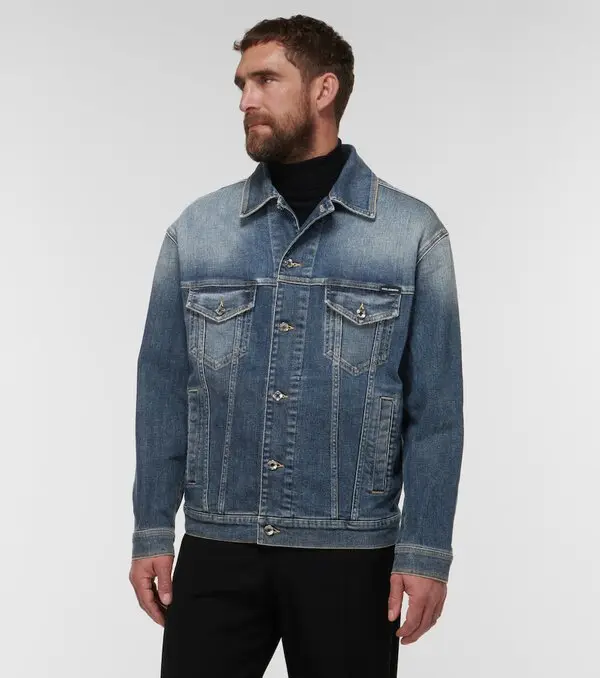 Dolce & Gabbana Cotton Denim Jacket - Blue