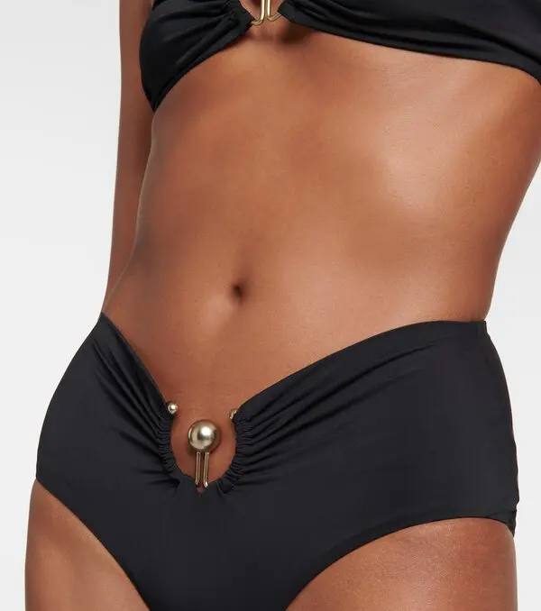 Christopher Esber Orbit High-rise Bikini Bottom - Black