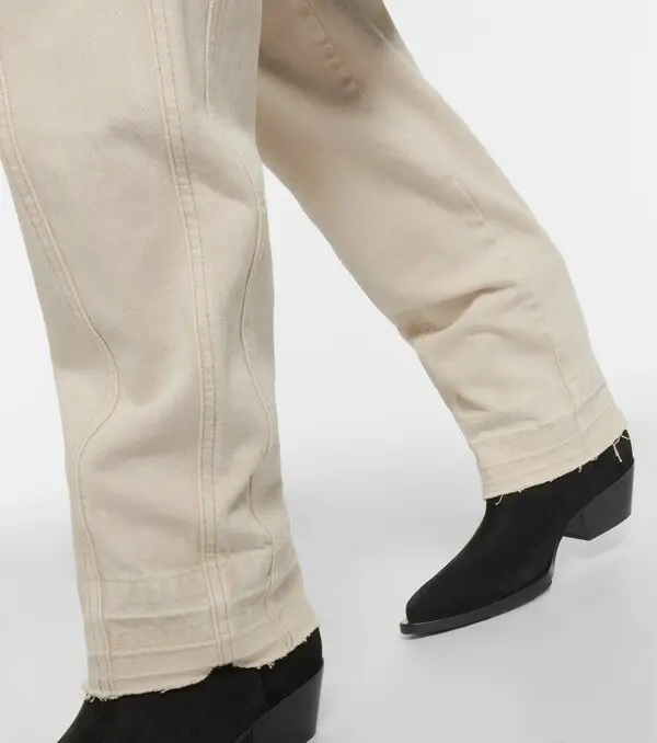 MARANT ETOILE Vayoneo Straight Cargo Jeans - Beige