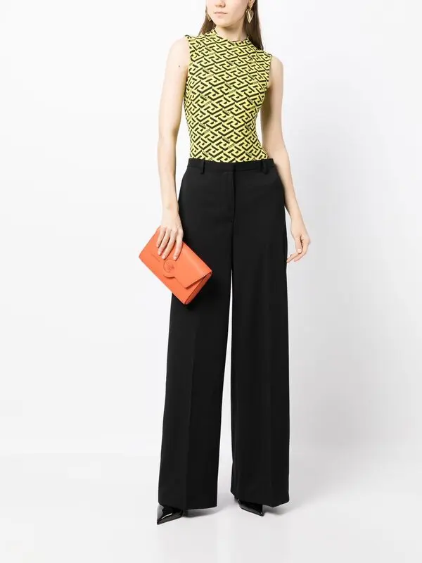 Versace High-waisted Wide-leg Trousers