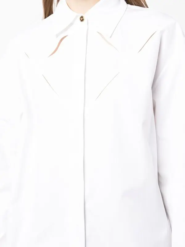 Versace Cut-out Cotton Shirt