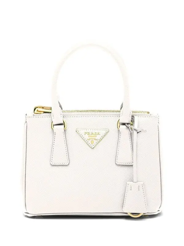 Prada Mini Galleria Leather Tote - White