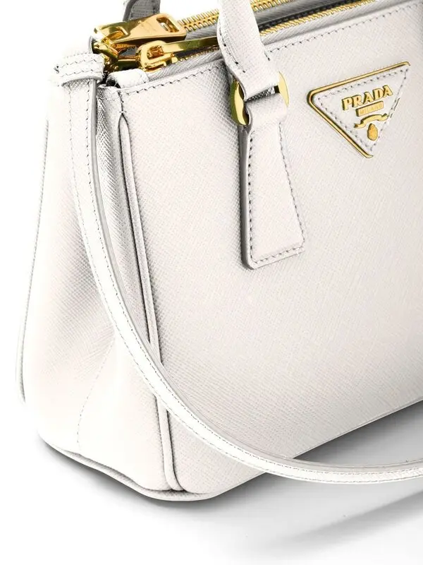 Prada Mini Galleria Leather Tote - White
