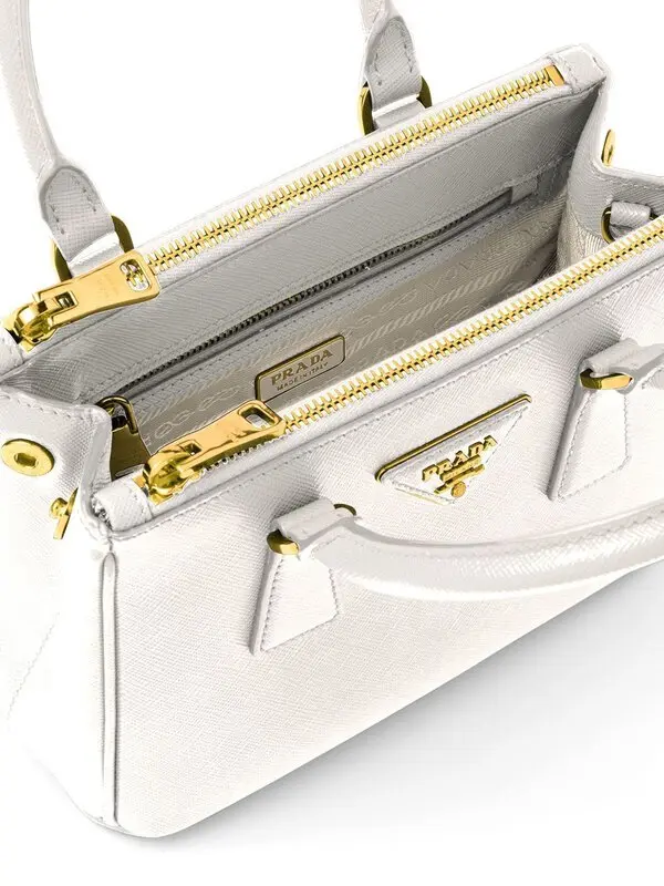 Prada Mini Galleria Leather Tote - White