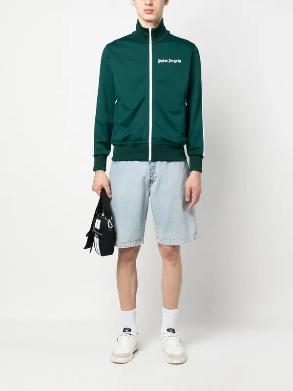 Palm Angels Logo-print Track Jacket - Green
