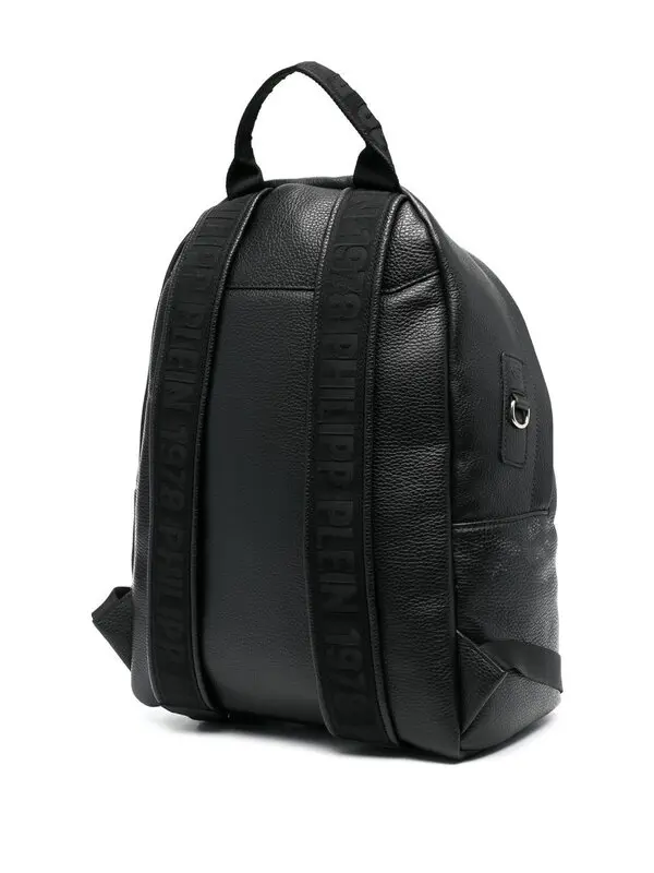Philipp Plein Embossed Skull Backpack