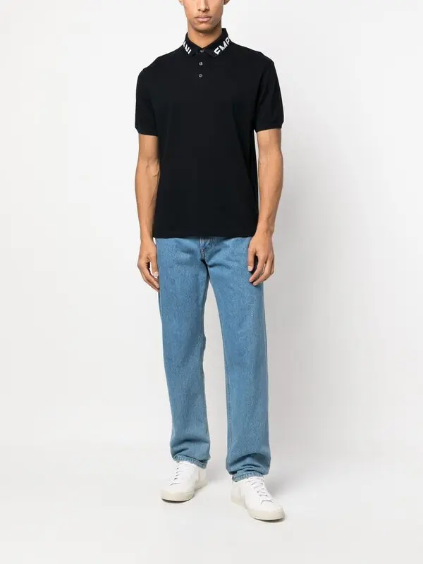 Emporio Armani Logo-collar Polo Hirt
