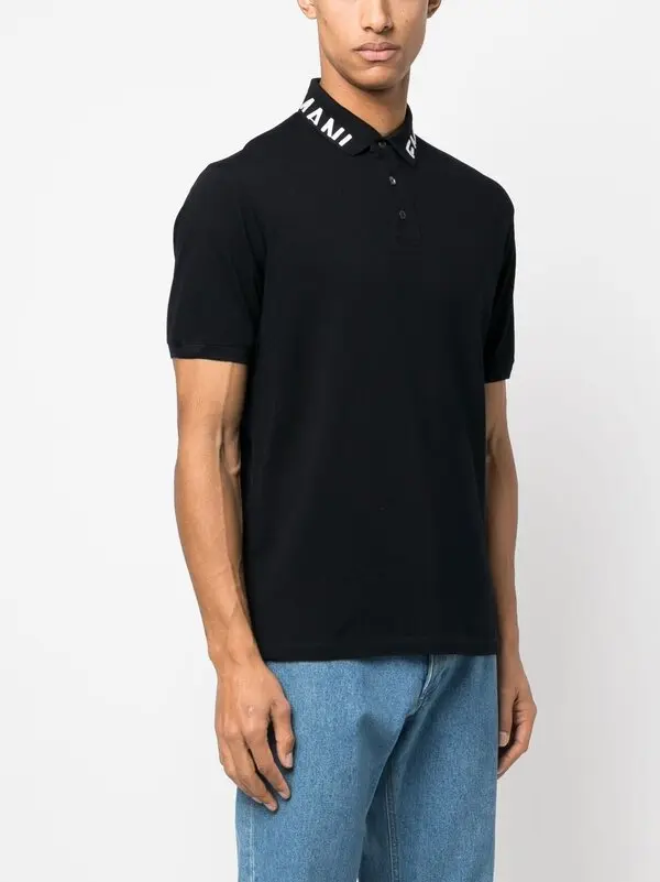Emporio Armani Logo-collar Polo Hirt