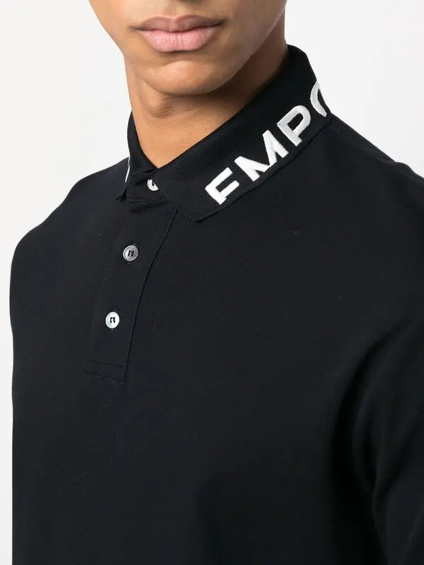 Emporio Armani Logo-collar Polo Hirt