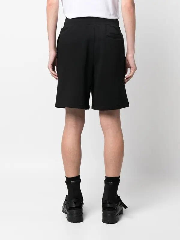Moschino X Smiley Cotton Jersey Shorts - Black