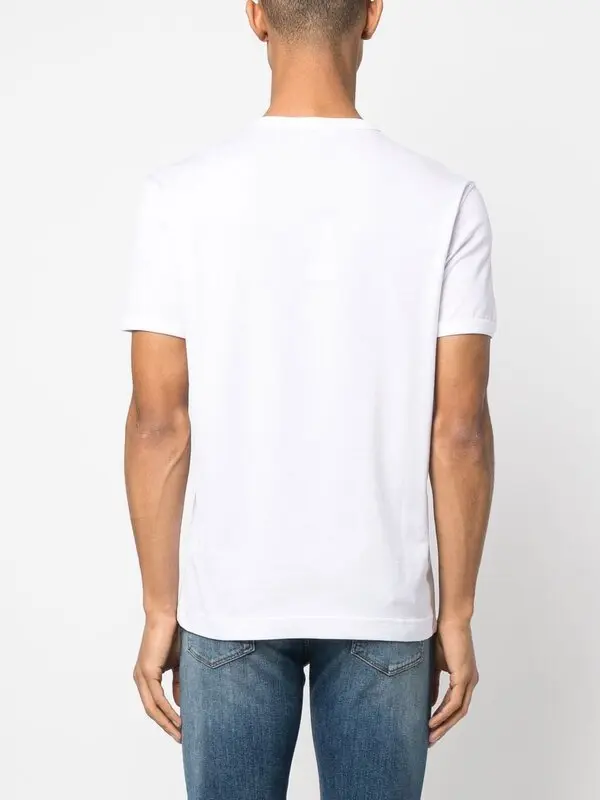 Dolce & Gabbana Embroidered Bee Cotton T-shirt - White