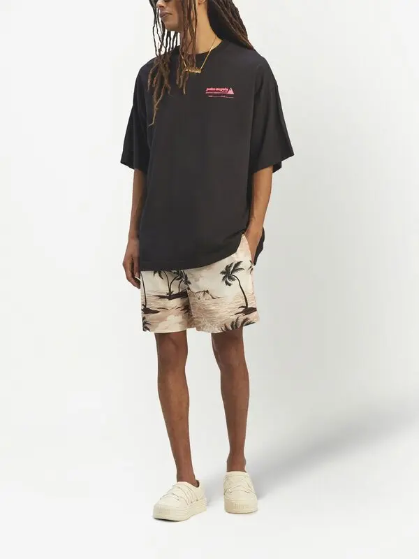 Palm Angels Dream Drawstring Swim Shorts - Neutrals